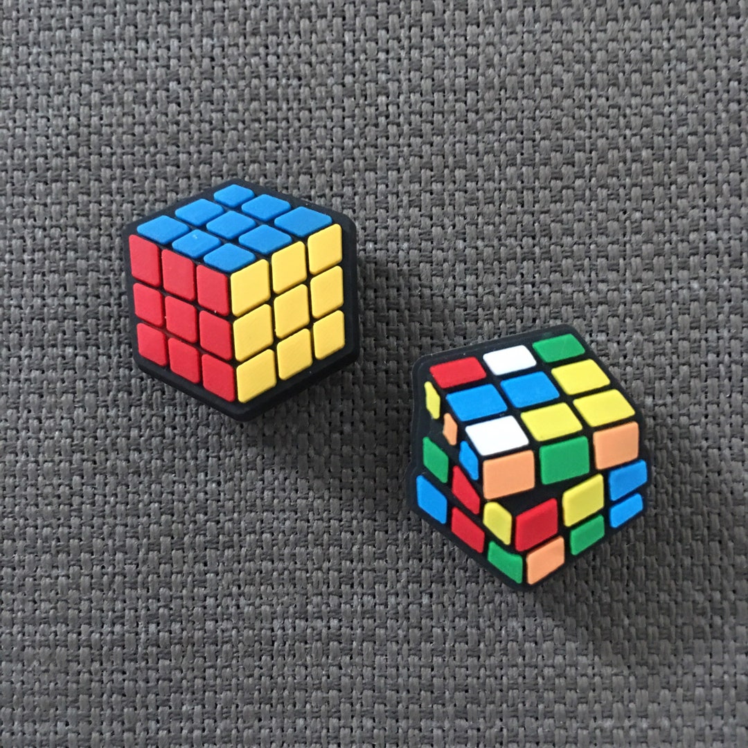 Rubiks Cube Croc Charm - Etsy