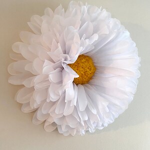 White Tissue Paper Flower Daisy, Beautiful for Weddings, Bridal Showers ...