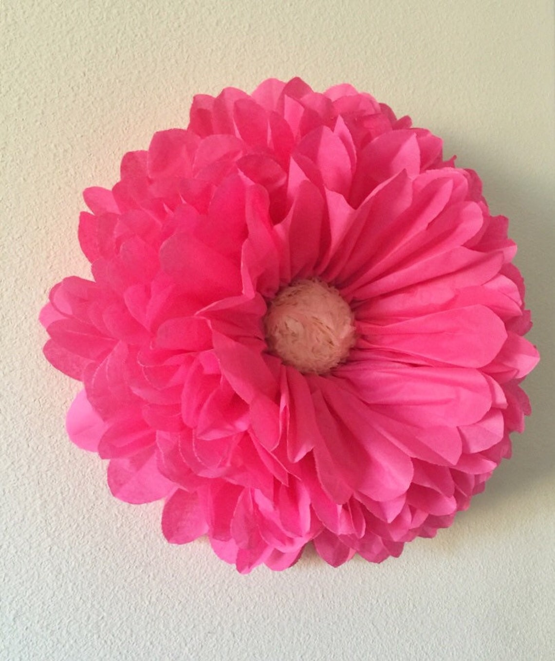 Orange and Pink Paper Flower Backdrop for Bridal Showers | Etsy
