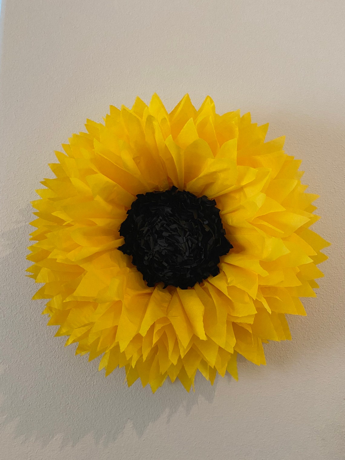 Oversized 20 Paper Sunflower With a Black Center for Rustic - Etsy