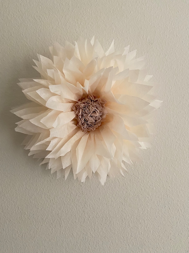 Retro Boho Tissue Paper Flowers for Girls Nursery Decor, Boho Dorm ...