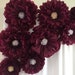 Giant Burgundy Paper Flower Backdrop for Wedding Decor, Bridal Showers ...