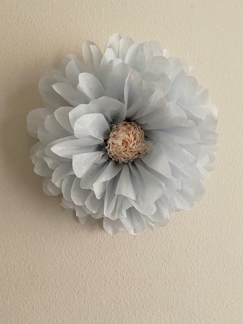 Boho Tissue Paper Flowers Set of 7 for Baby Showers, Bridal Showers ...