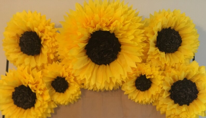 Paper Sunflower Backdrop for Sunflower Weddings Sunflower | Etsy