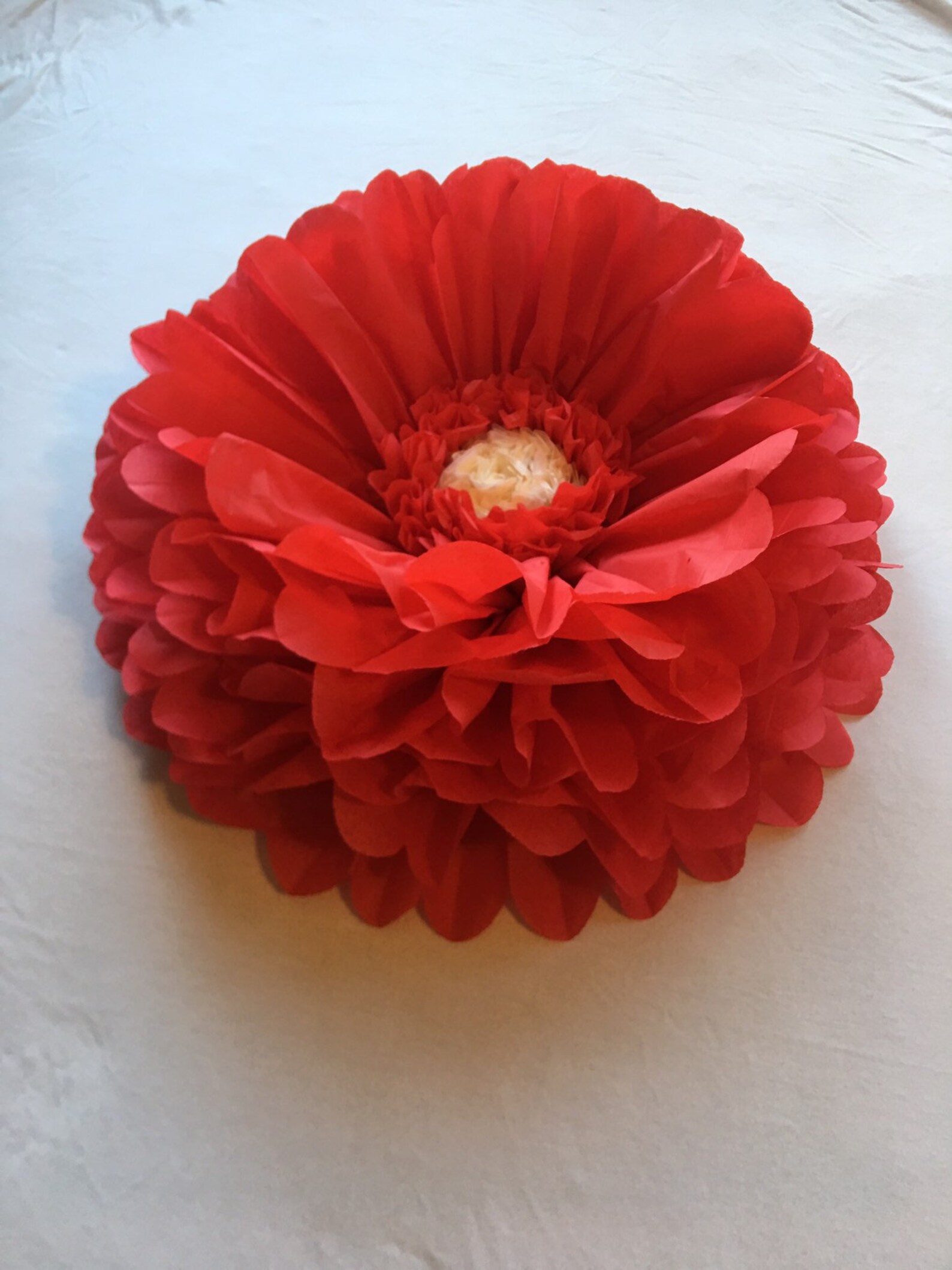 Pink White and Red Paper Flower Set for Valentine's Day | Etsy