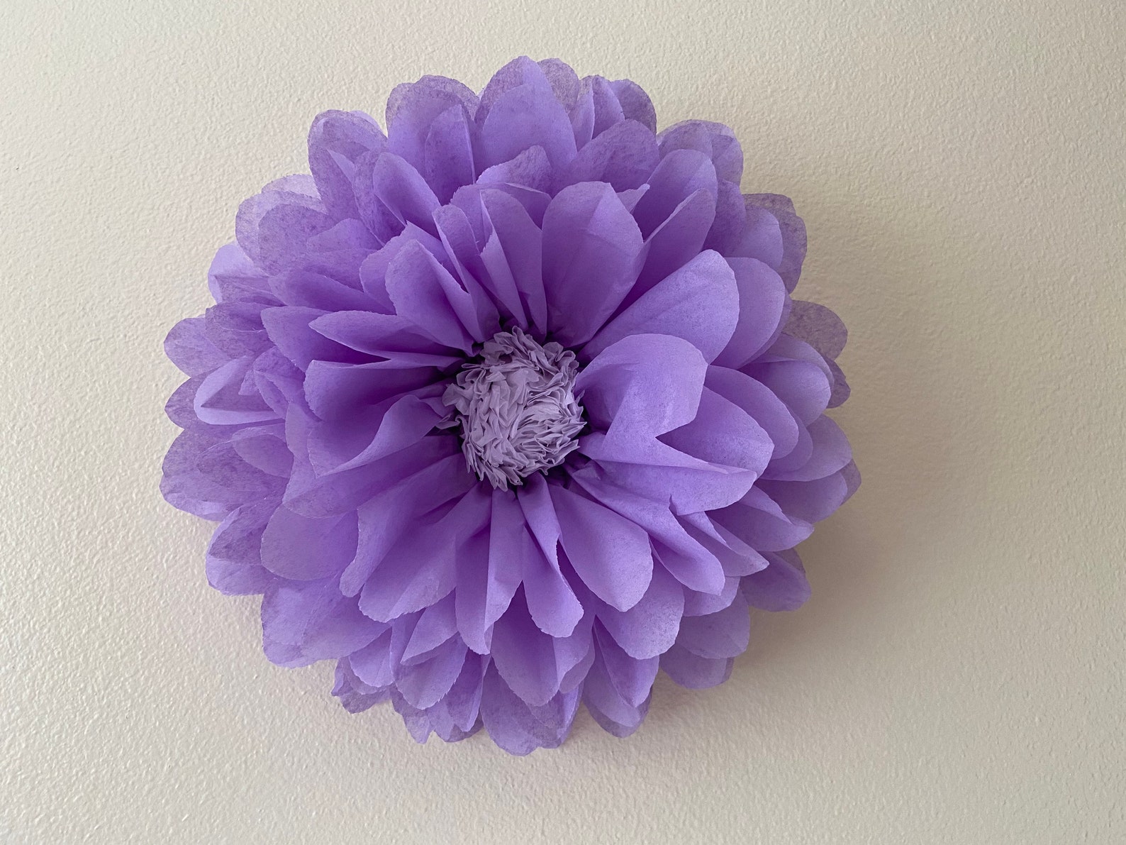 Purple Paper Flower Set of Five for Wedding Flowers Party | Etsy