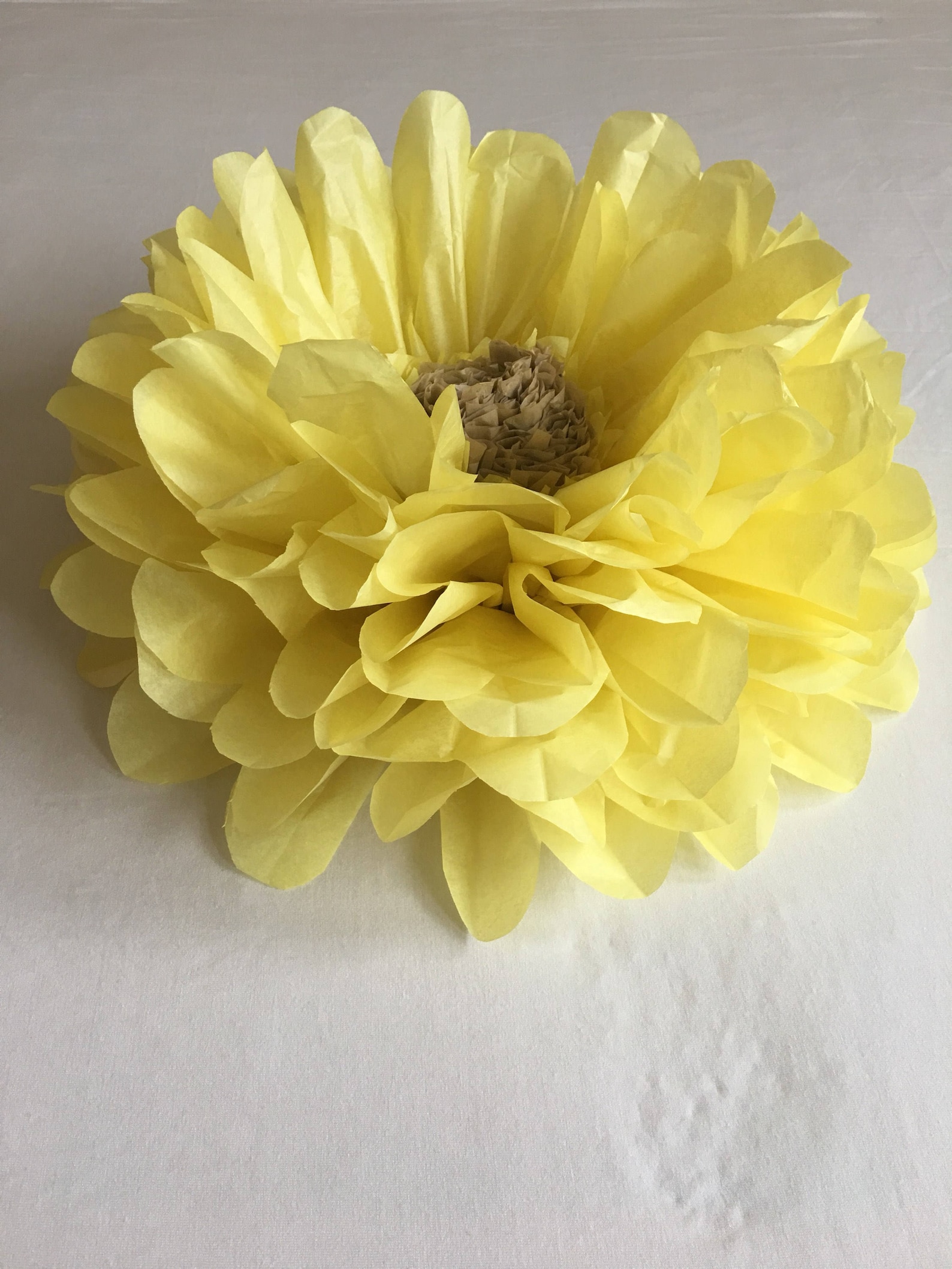 Large Yellow Paper Flower for Home Decor Shower or Wedding - Etsy