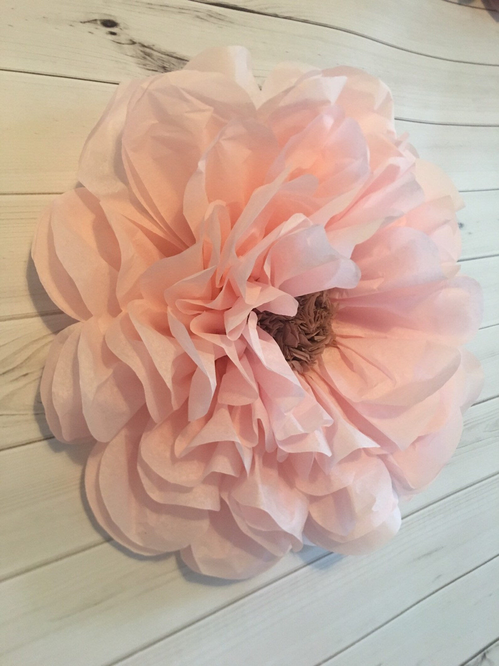 Large Blush Paper Flower for Party Decor Weddings Bridal - Etsy