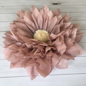 Large Dusty Rose Paper Flower, Beautiful for Weddings, Photo ...