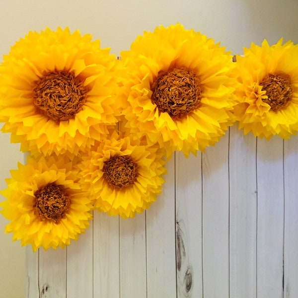 Tissue Paper Sunflowers - Etsy