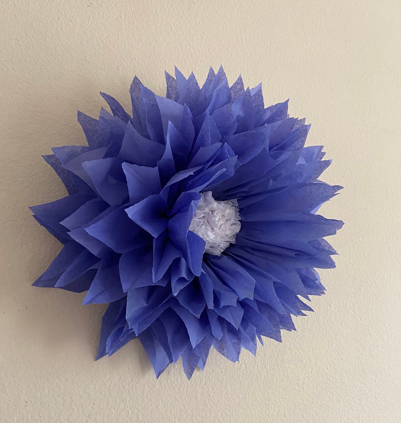 Periwinkle Paper Flower Backdrop for Wedding Decor Baby | Etsy
