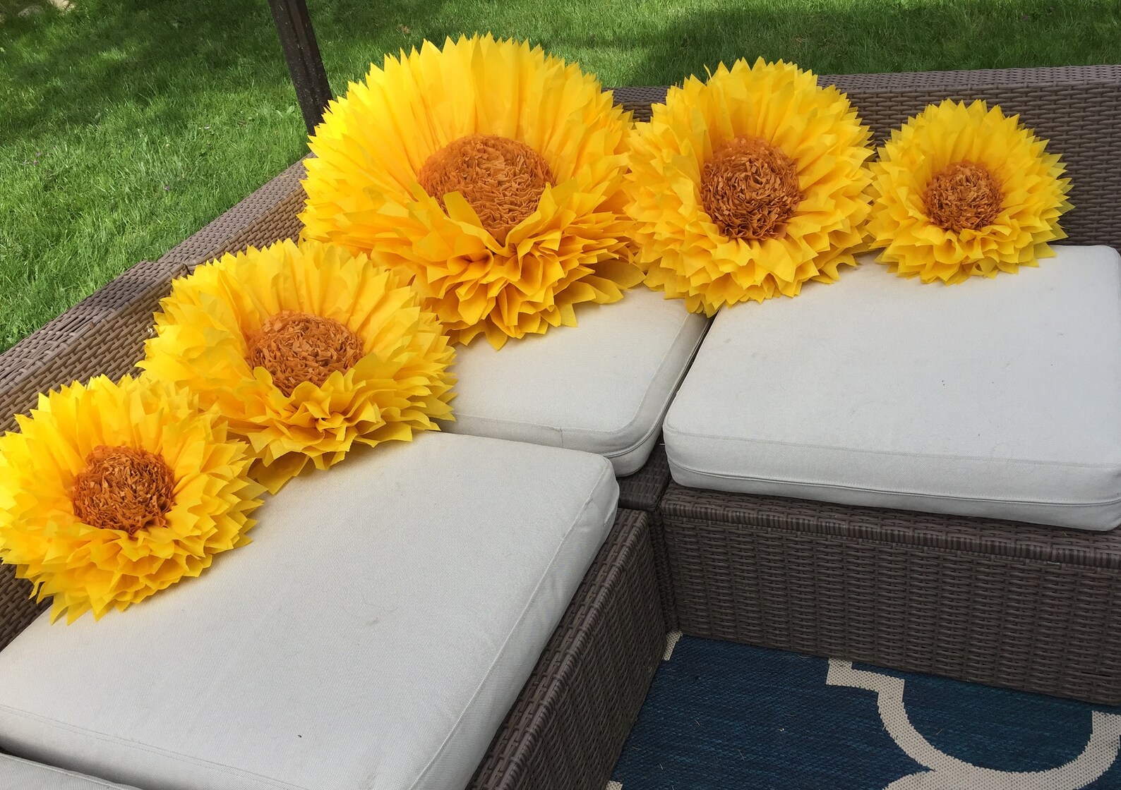 Giant Paper Sunflower Backdrop for Parties Weddings | Etsy