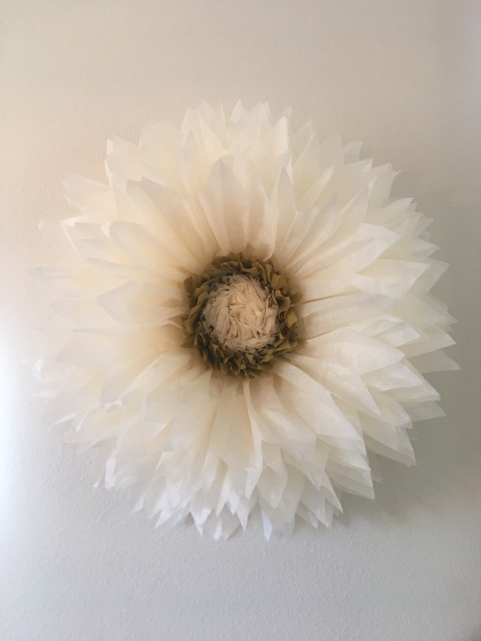 Gold and Ivory Paper Flower Backdrop for Wedding Backdrops - Etsy