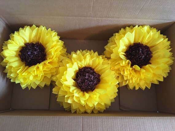 Diy Sunflowers Tissue