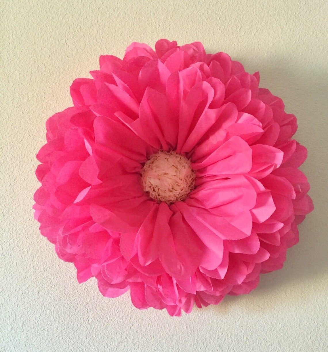 Orange and Pink Paper Flower Backdrop for Bridal Showers | Etsy