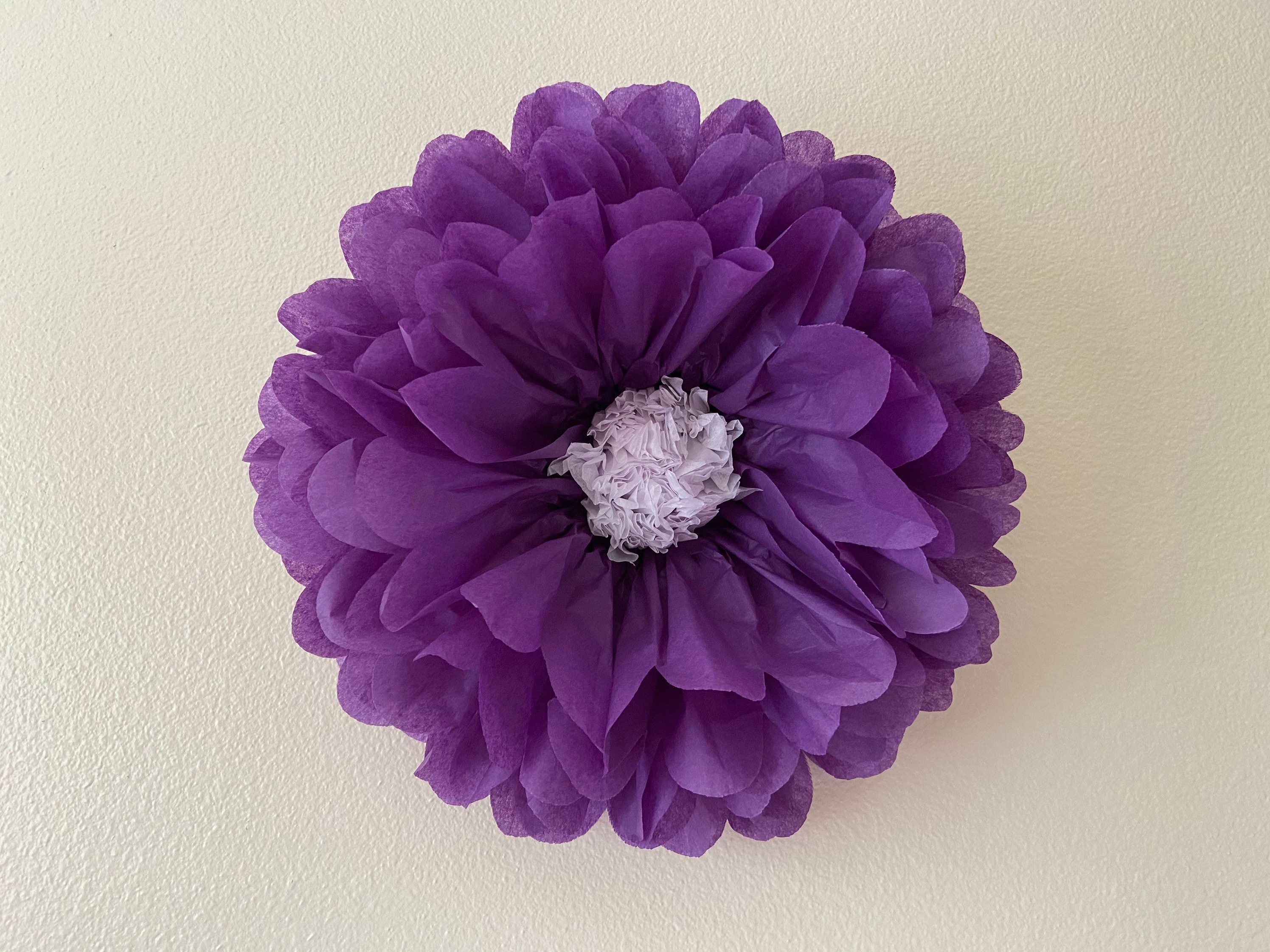 Royal Purple Paper Flower Backdrop Beautiful for Home and | Etsy