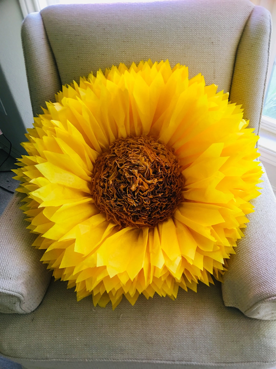 Huge Paper Sunflower, Beautiful for Sunflower Themed Parties, Wedding ...