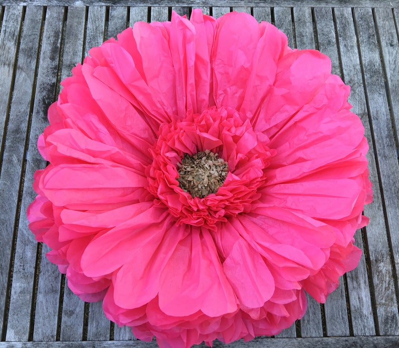 Pink Paper Flower Gerbera Daisy Perfect for Kids Rooms Home - Etsy