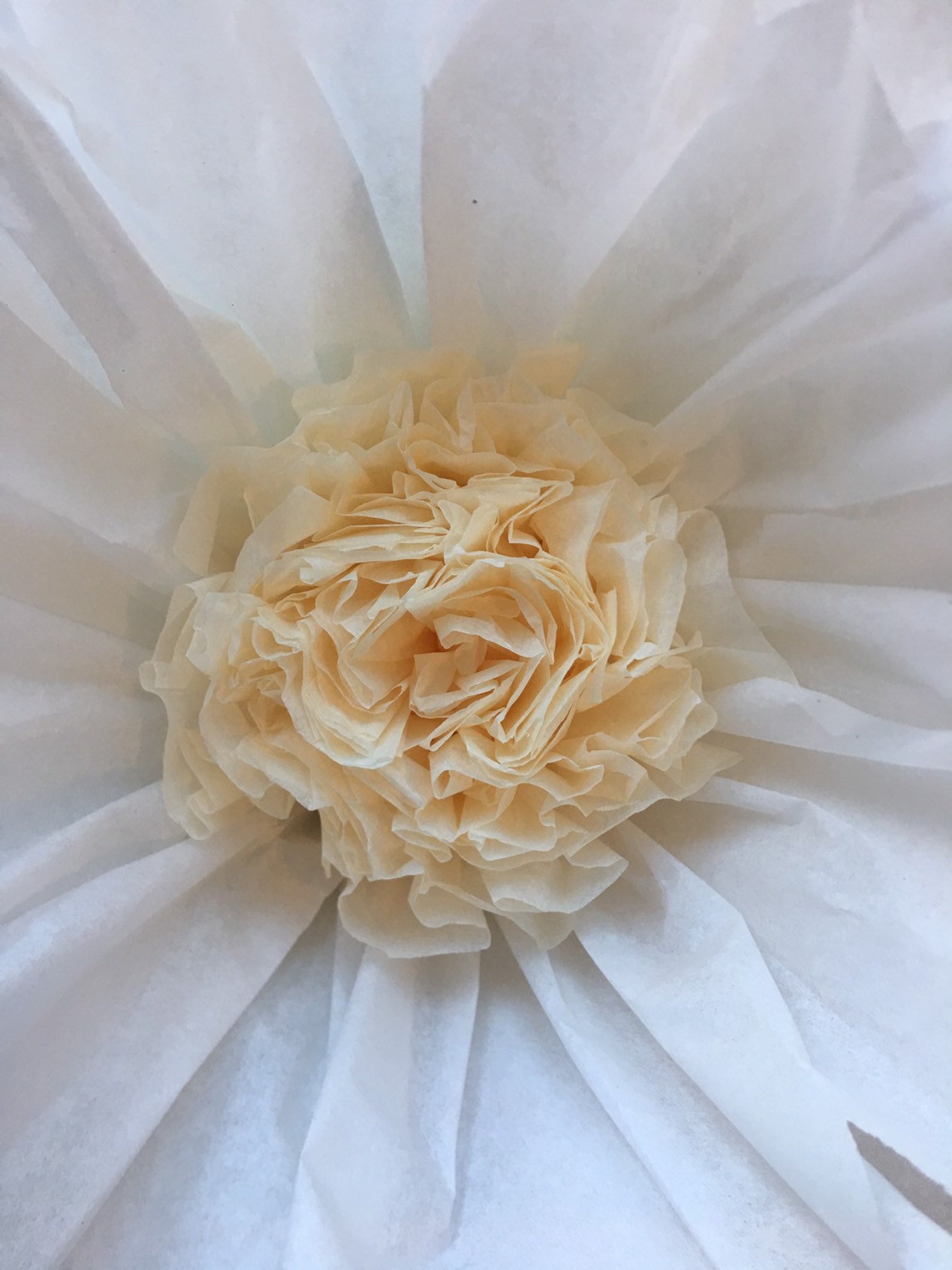 Large White Tissue Paper Flower for Weddings Bridal Showers - Etsy