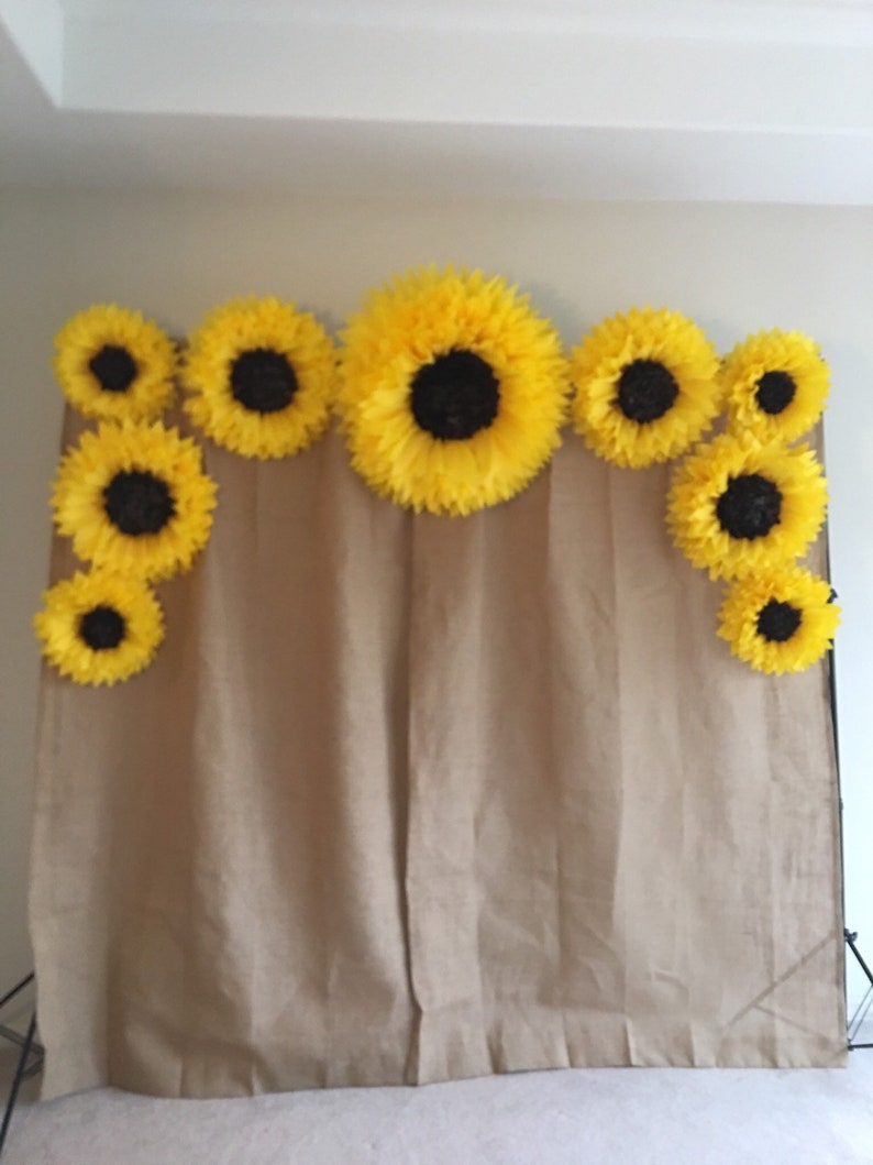 Paper Sunflower Backdrop for Sunflower Weddings Sunflower - Etsy UK