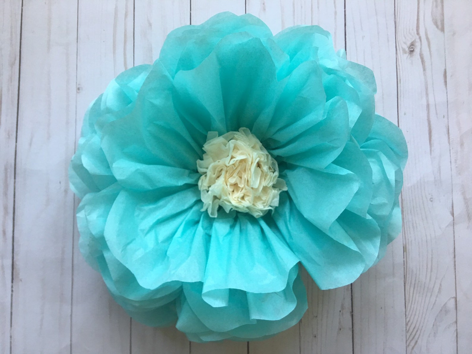 Choose Your Own Blue Paper Flower Backdrop for Parties Baby | Etsy