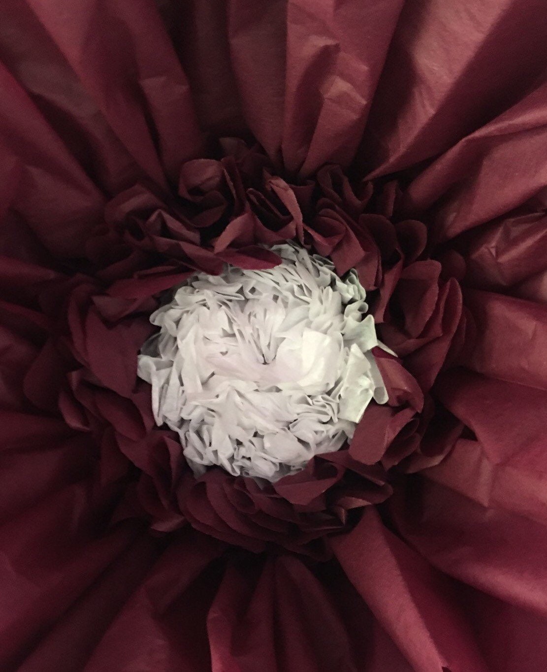 Large burgundy and blush paper flower backdrop for parties | Etsy