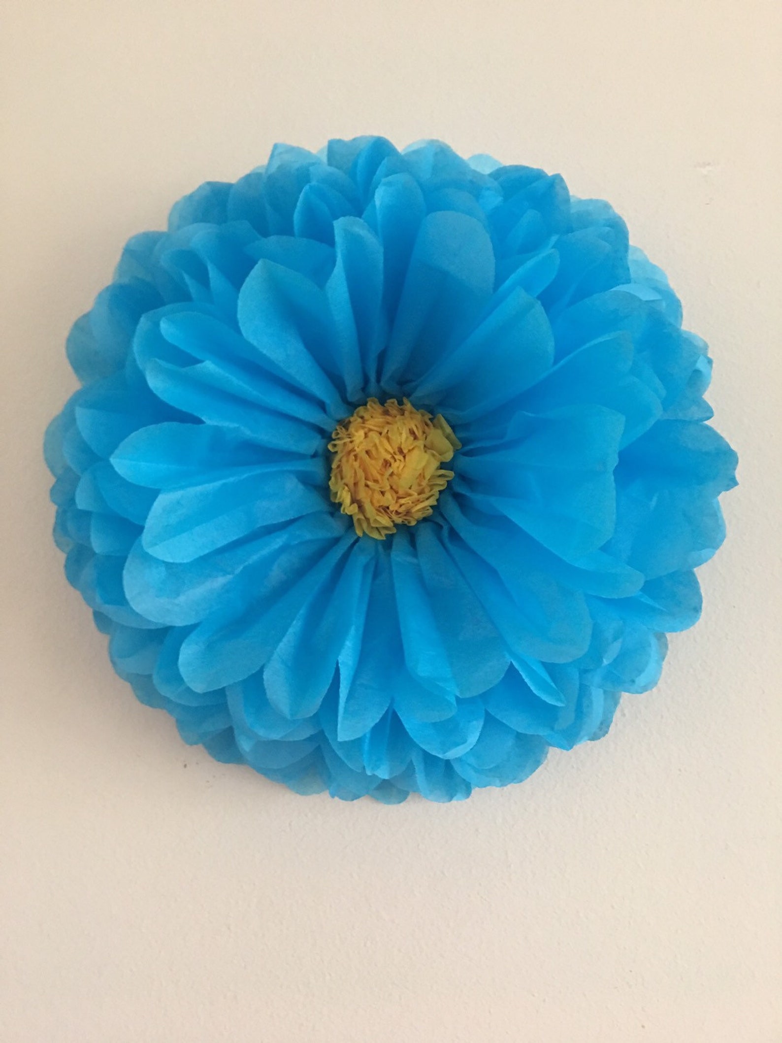 Choose Your Own Blue Paper Flower Backdrop for Parties Baby | Etsy