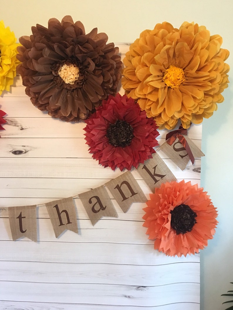 Fall Paper Flower Backdrop for Fall Decor Autumn Weddings - Etsy