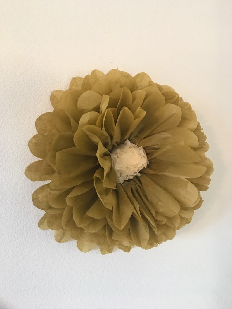 Gold and Ivory Paper Flower Backdrop for Wedding Backdrops - Etsy