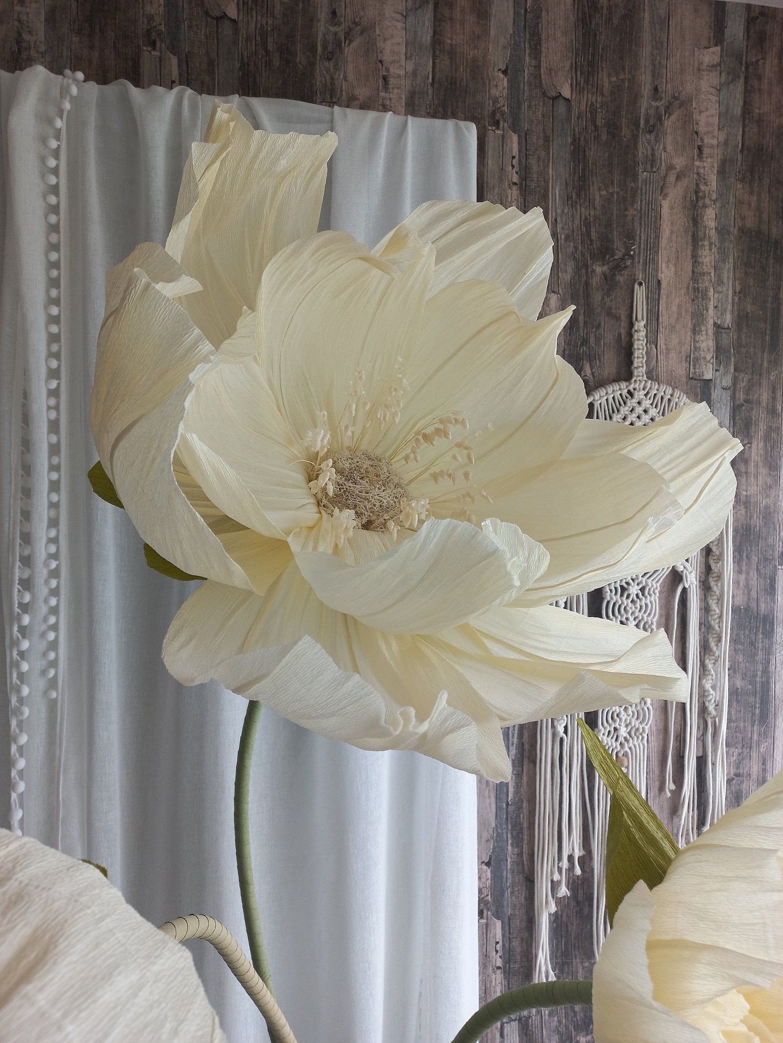 3 Pieces Giant Self Stand Flowers for Event Decor Large Poppie Flowers ...