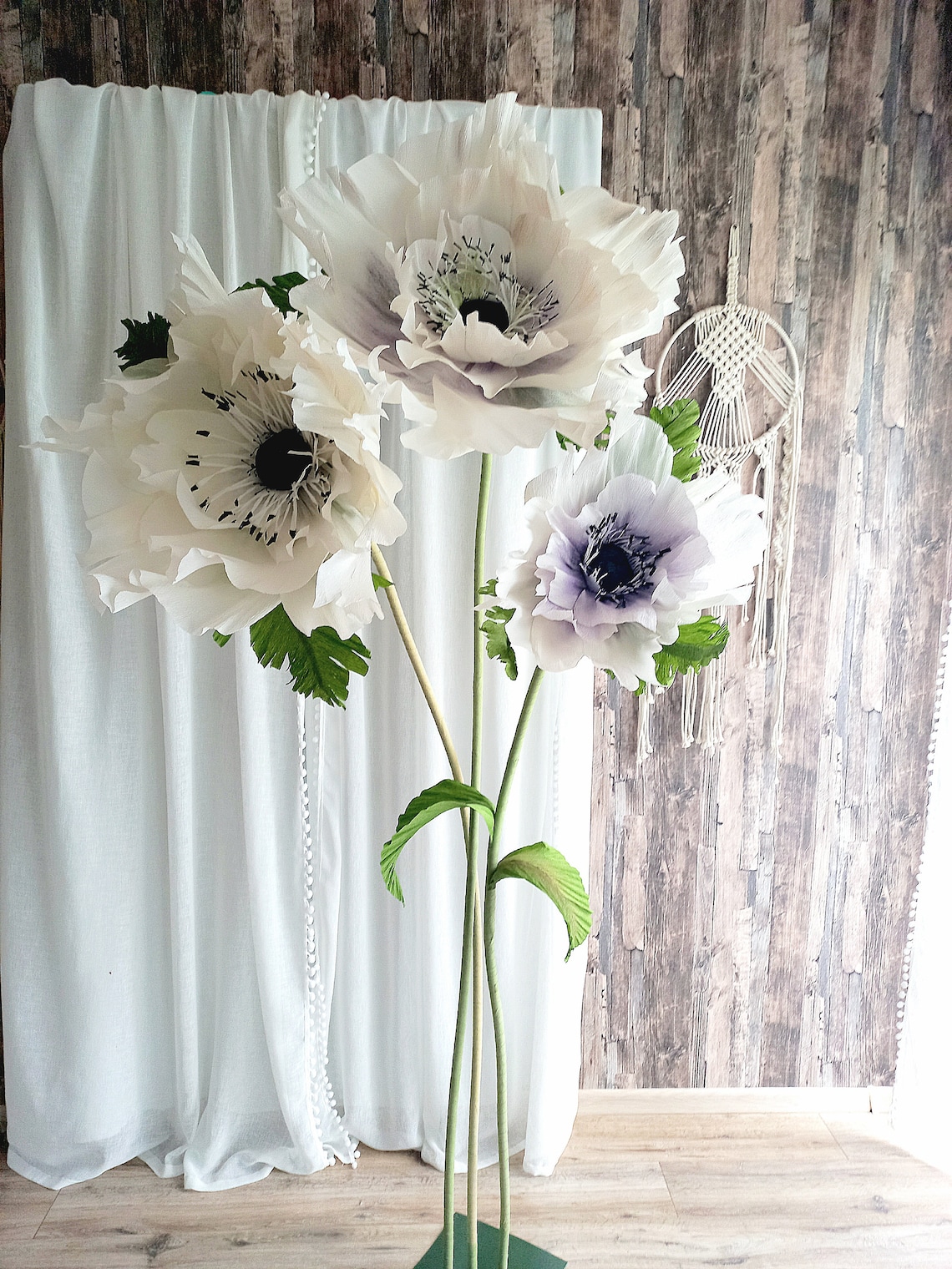 Giant Self Stand Flowers for Event Decor Large Flower Window Display ...