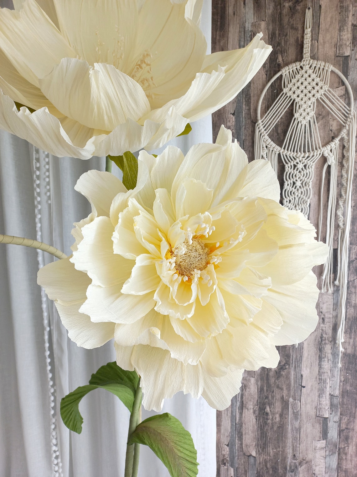 3 Pieces Giant Self Stand Flowers for Event Decor Large Poppie Flowers ...