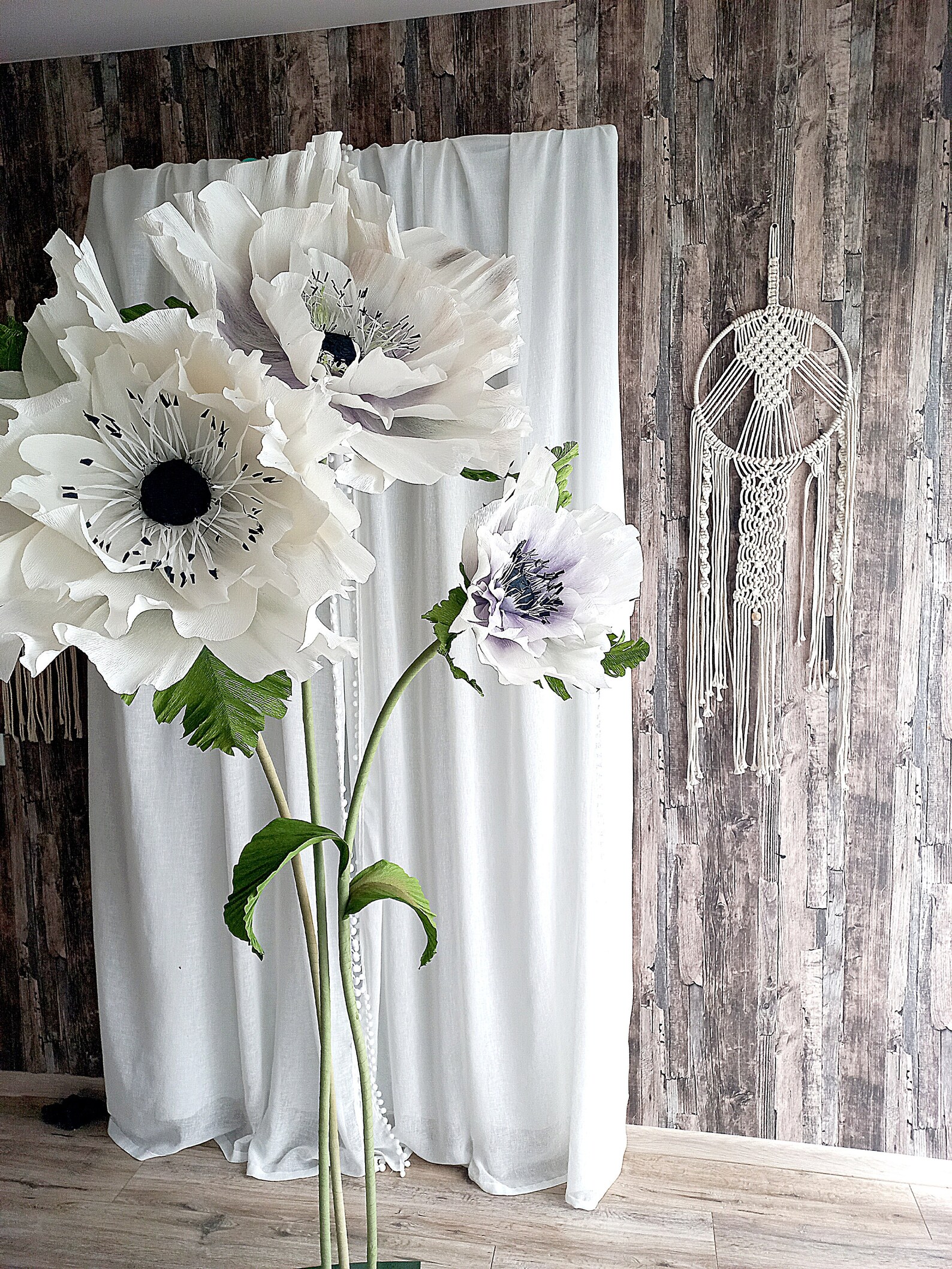 Giant Self Stand Flowers for Event Decor Large Flower Window Display ...