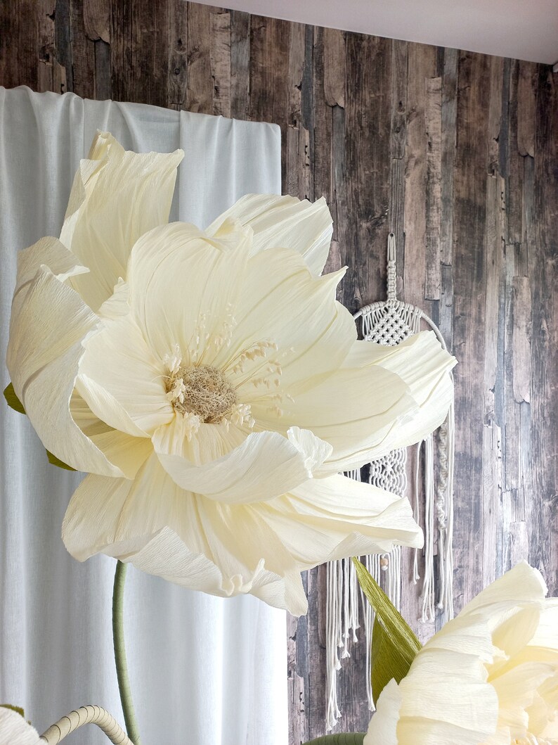 3 Pieces Giant Self Stand Flowers for Event Decor Large Poppie Flowers ...