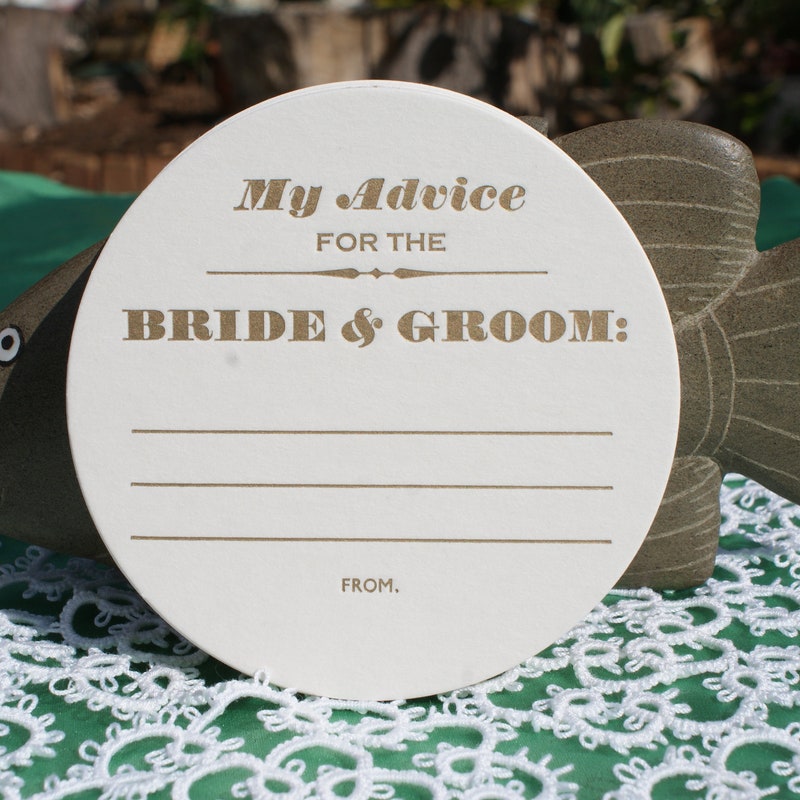 Advice for the Bride - Etsy