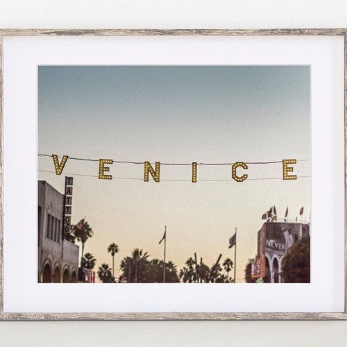 Venice Beach Print Venice Beach Sign Urban Wall Art - Etsy