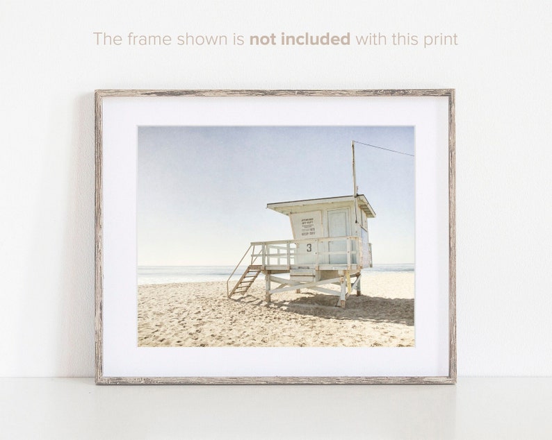 Malibu Prints, California Beach Art, Lifeguard Tower Picture, Beach ...