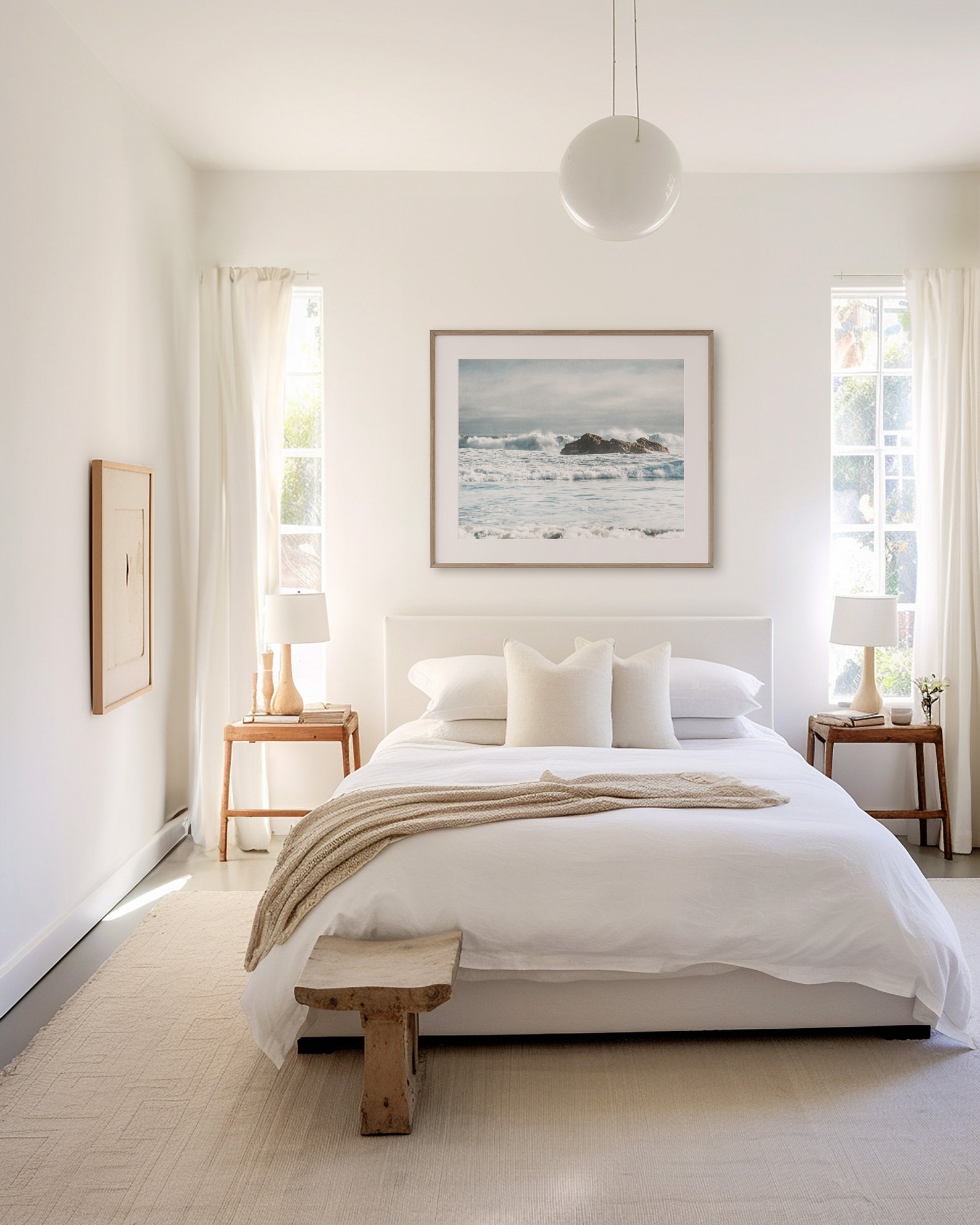 Blue Beach Decor, Ocean Art, Coastal Wall Decor, Big Sur Photography ...