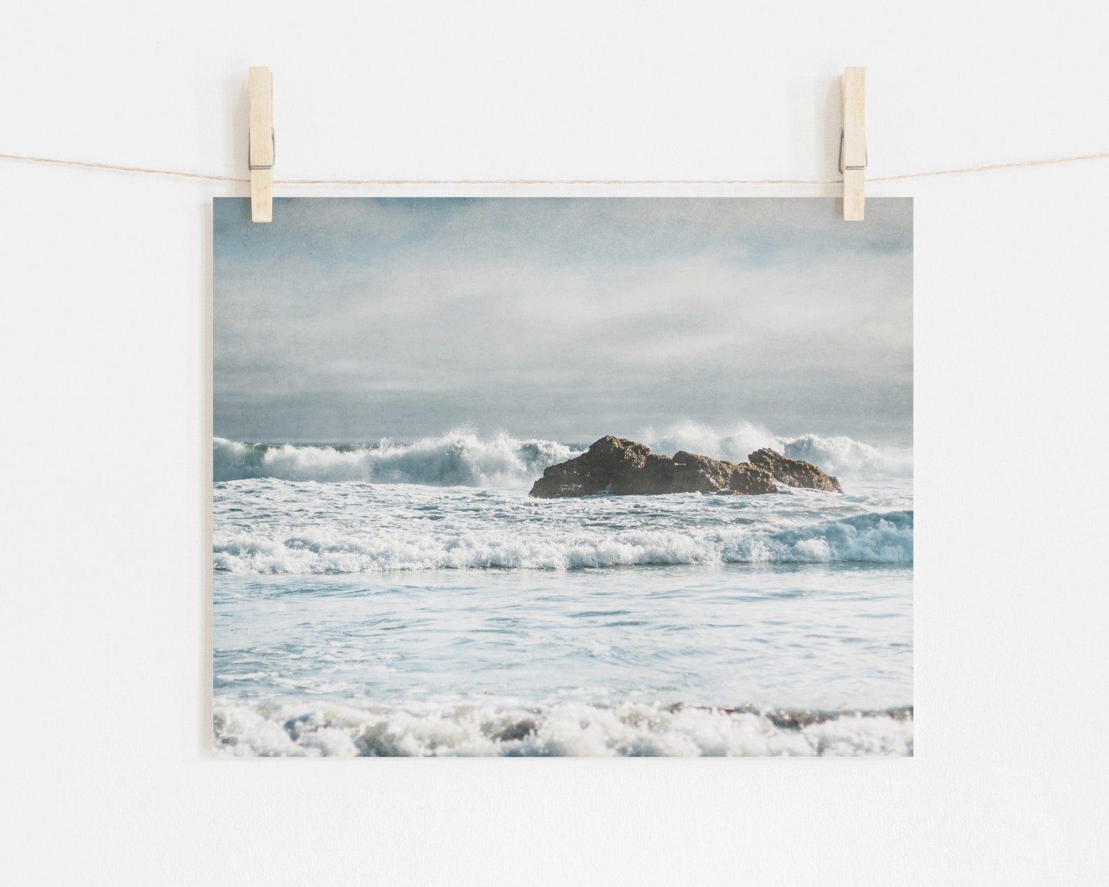 Blue Beach Decor, Ocean Art, Coastal Wall Decor, Big Sur Photography ...