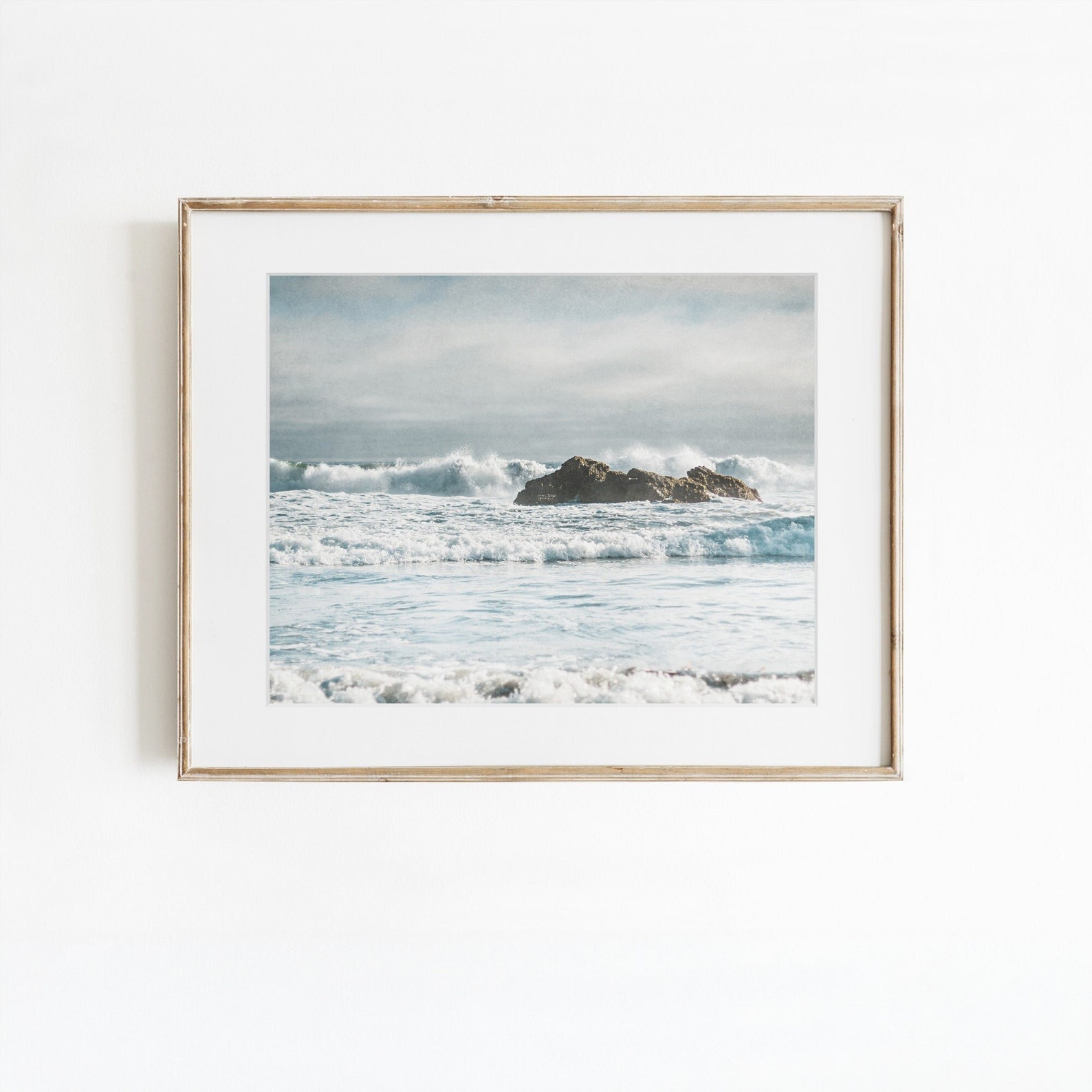 Blue Beach Decor, Ocean Art, Coastal Wall Decor, Big Sur Photography ...