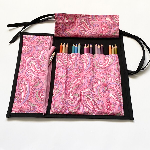 Canvas Pencil Roll - Etsy