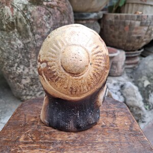 Japanese Vintage Ash Glazed 信楽焼 Shigaraki Male Tanuki Good Luck Raccoon ...