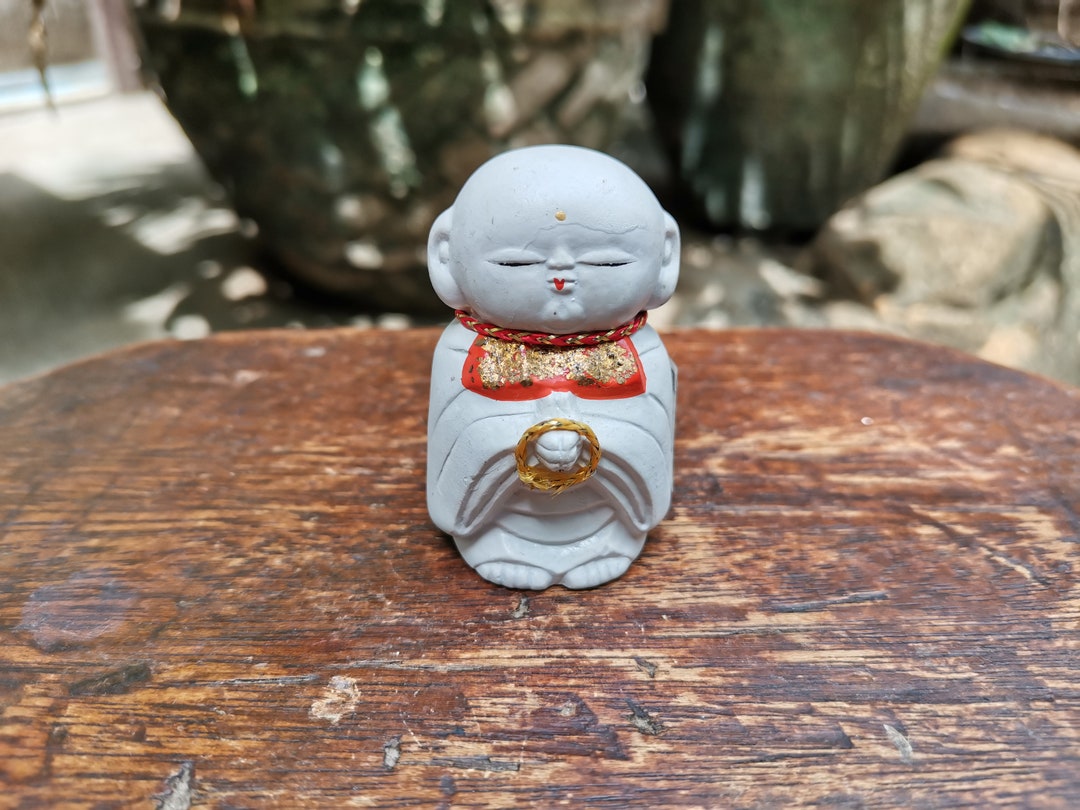 Japanese Ceramic Figure of Jizo Bosatsu Earthenware Okimono - Etsy
