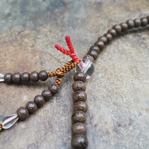 Vintage Japanese Yakusugi Sacred Cedar Wood Shingon Buddhism Juzu ...