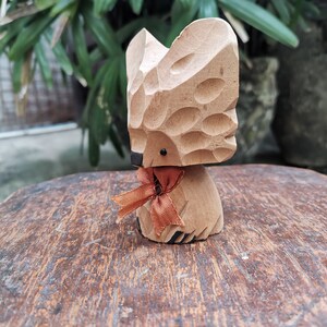 Antique Japanese Wooden Doll Baby Fox Kitsune Inari Hand Carved ...