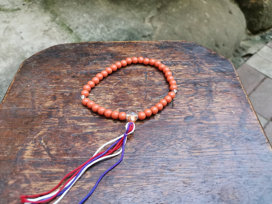 Japanese Juzu Buddhist Prayer Beads Mala Beads Buddhist Rosary Russet ...