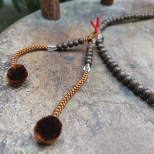 Vintage Japanese Yakusugi Sacred Cedar Wood Shingon Buddhism Juzu ...