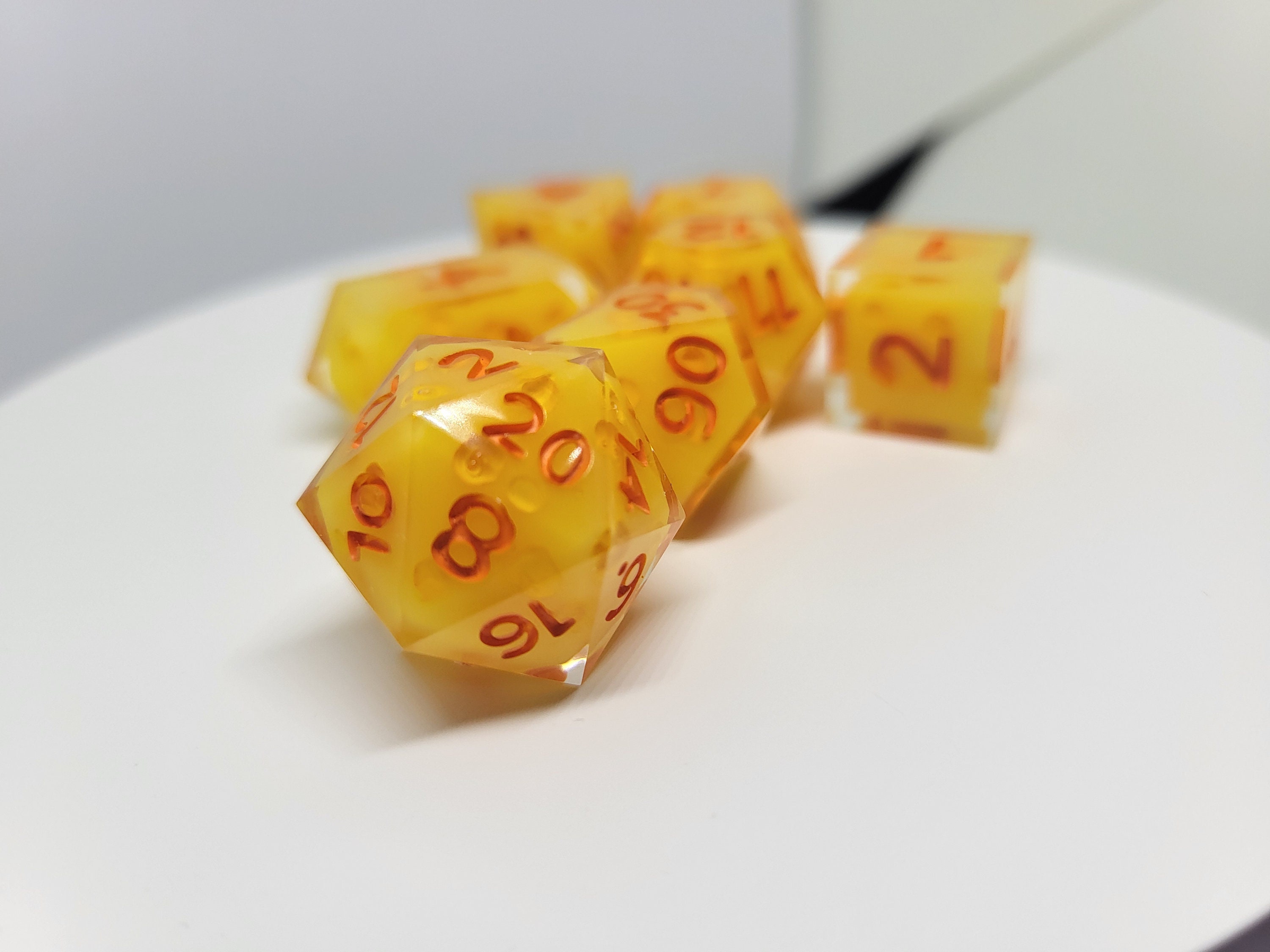 Cheddar Cheese Set of 7 Gaming Dice - Etsy