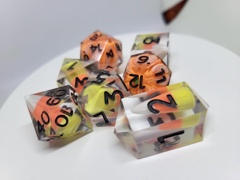 Candy Corn! - Set of 7 Gaming Dice - Etsy