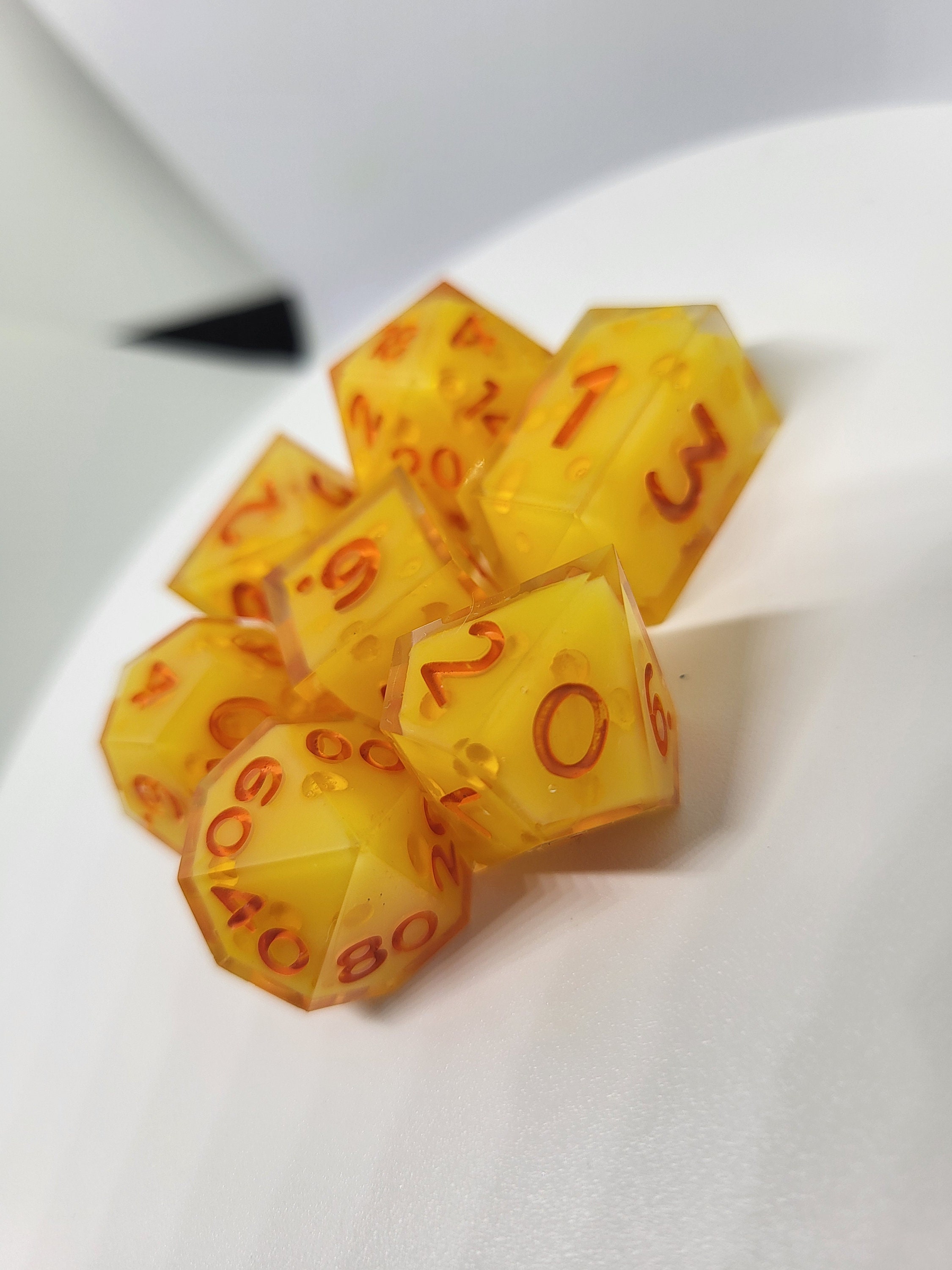 Cheddar Cheese Set of 7 Gaming Dice - Etsy